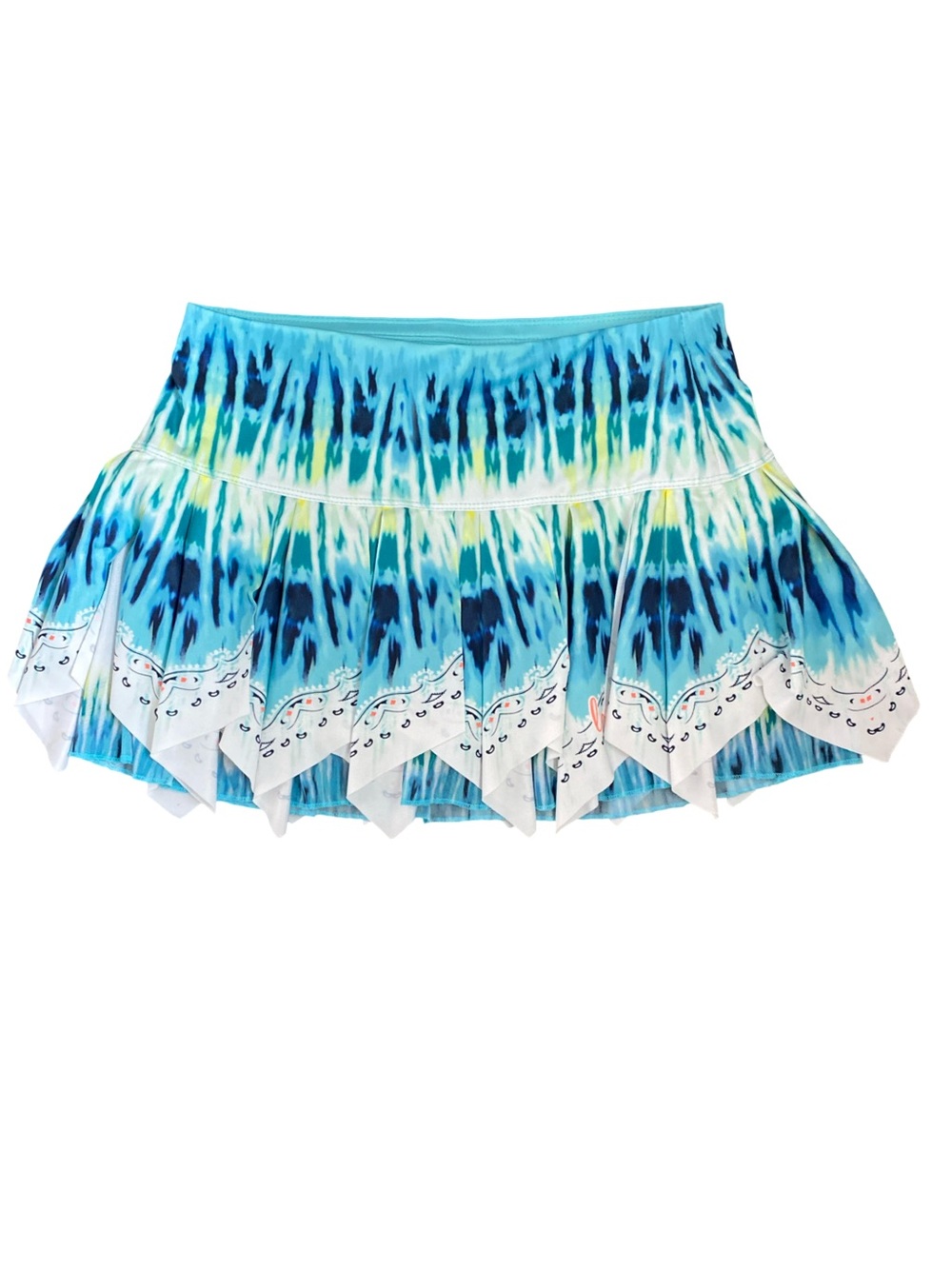 Lucky in Love | Shorts | Lucky In Love Blue Tiedye Handkerchief Hem ...